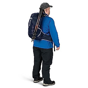 Osprey Talon 22L Men's Hiking Backpack with Hipbelt, Ceramic Blue, L/XL, Extended Fit