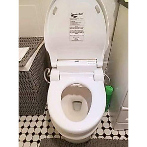 Cascade 3000 Bidet Seat (White, Elongated, Large Remote)