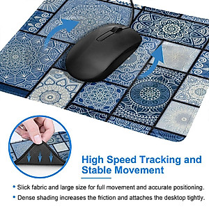 Custom Mouse Pad - Personalized Add Your Image Text Non-Slip Rubber Mice Mat - Stitched Edges Mousepad - Suitable for Home, Office, Workspace (7 x 8.6 inch)