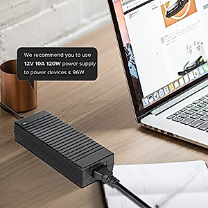 BTF-LIGHTING AC100-240V to DC12V10A Max120W 9A 8A 7A 6A 5A 4A 3A 2A 1A Power Supply Adapter Converter with 5.5x2.1mm DC Output Jack for WS2815 WS2811 5050 3528 5630 FOB COB etc LED Strip Module Light