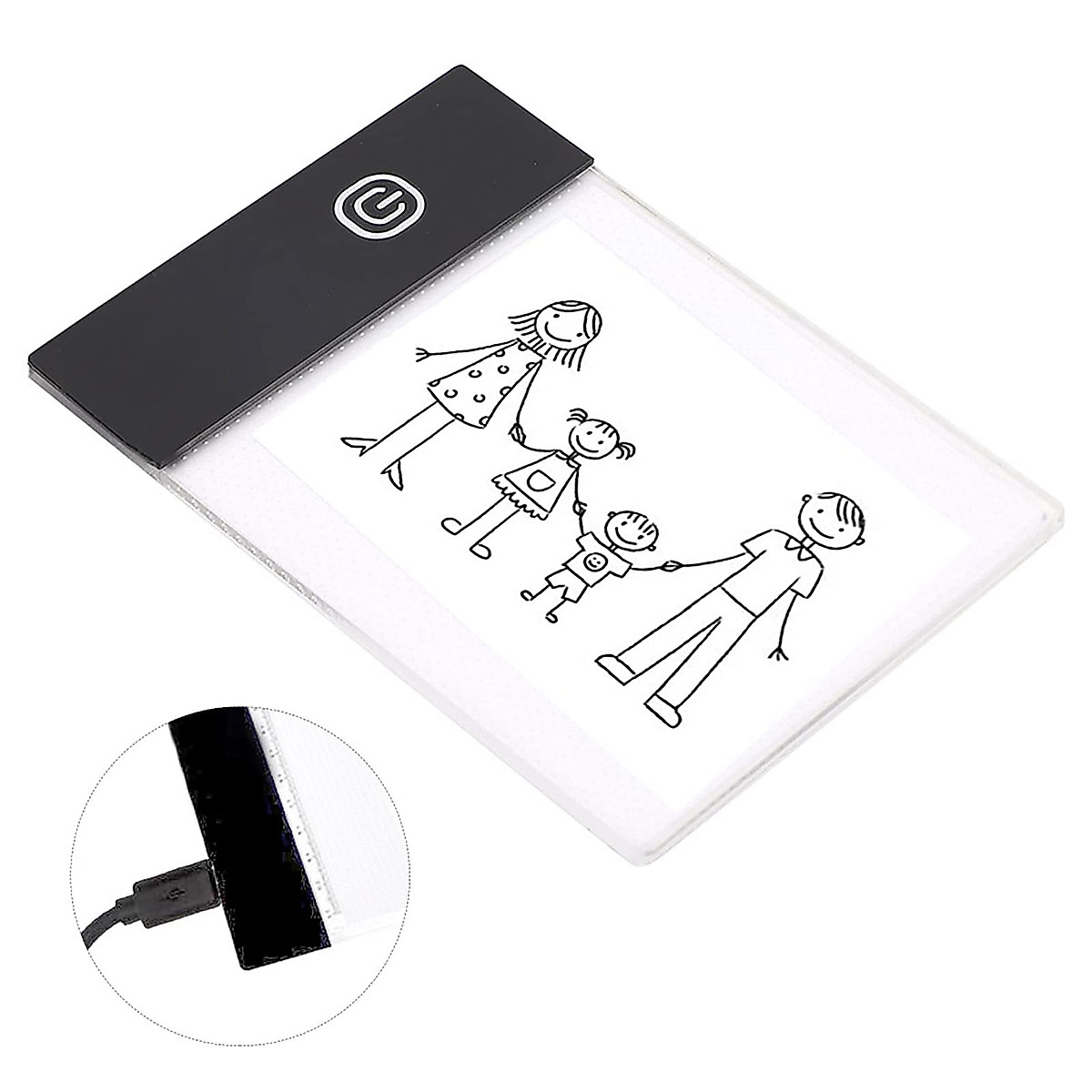 LED Light Box, Eye‑ A6 LED Light Pad Drawing LED Light Board Brightness Artcraft Tracing Flip Book Kit with Non‑Slip Backing, LED Copy Board Tablet