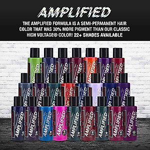 MANIC PANIC Vampire Red Hair Color - Amplified - Semi Permanent Hair Dye - Deep Blood Red Color Can Give Burgundy Tones To Unbleached Hair - For Dark, Light Hair - Vegan, PPD & Ammonia Free (4oz)