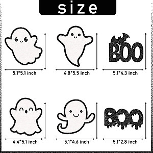 Ghost Centerpiece Sticks Halloween Ghost Party Table Decorations 12Pcs White Ghost Table Toppers Halloween Birthday Centerpieces for Halloween Little Boo Baby Shower Supplies