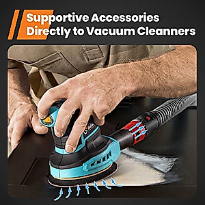 GoGonova 3.0A (360W) Orbit Sander, 6 Speeds Random Orbital Sander, 5” Electric Sander Kit with 15pcs Sandpapers, Dust Collector and Vacuum Adapter, Ideal Power Sander for Woodworking