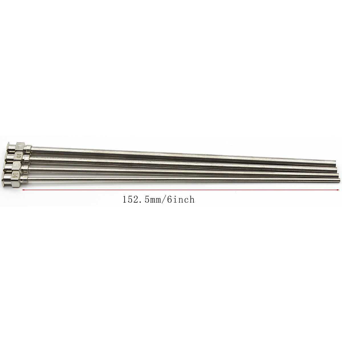 20 Pieces Dispensing Needle 6 Inch Stainless Steel Blunt Tip Luer Connector Stainless Steel Blunt Needles (8, 10, 12, 14 Gauge)