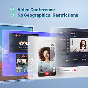 JYXOIHUB Smart Board, 65 Inch All in One Interactive Whiteboard with 4K UHD Touch Screen Flat Panel, Digital Electronic Whiteboard Built in Dual System and 20MP Camera for Classroom (65)