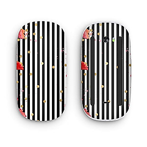 Design Skinz Karamfila Watercolo Poppies V28 Vinyl Decal Compatible with The Apple Magic Mouse 2 (Wireless, Rechargable) with Multi-Touch Surface