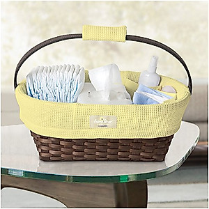 Munchkin Sarabear Portable Diaper Caddy, Yellow Waffle