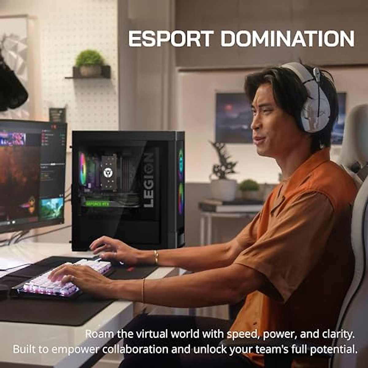 Lenovo Legion 5i Tower Gen 7 Gaming Desktop, Intel Core i7-12700 Processor, 32GB DDR5 RAM, 1TB PCIe SSD + 1TB HDD, NVIDIA GeForce RTX 3060 12G DDR6, Win 11 Pro, Black, 32GB Hotface USB Card