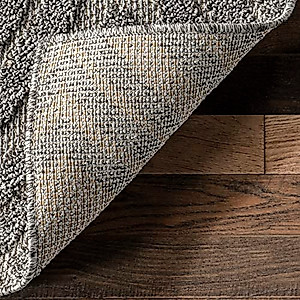 nuLOOM Taryn Moroccan Diamond Indoor/Outdoor Area Rug, 8' x 10', Gray