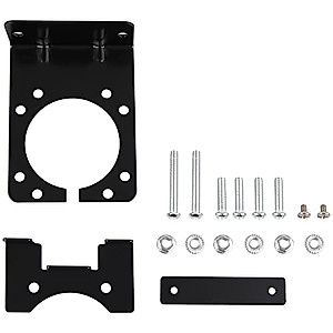 Newparts 7 Pin to 7 Way Blade and 4 Way Flat Vehicle-Side Trailer Wiring Adapter Compatible with Ford Chevy Dodge Ram GMC Sierra Grand Cherokee USCAR Socket Required Trailer Connector Wiring Harness