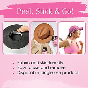 Hollywood Fashion Secrets Hat Shields - Discreet & Disposable Protection, 10 Count Transparent