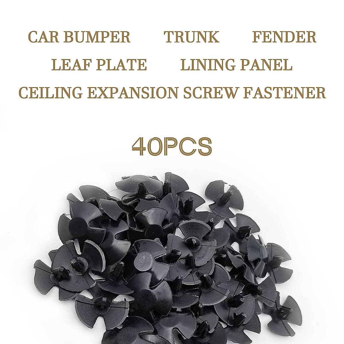 20Pcs Hood Insulation Retainers OEM 4878883AA Replace LH LHS Nylon Clip Plastic Retainers Fasteners Push Type Push Pin Screws Compatible with Chrysler, Jeep, Dodge, Ram