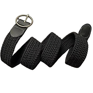 Swtddy 2 Pack Women's Stretch Braided Web Belts Elastic For Jeans Casual Pants Dresses Belt