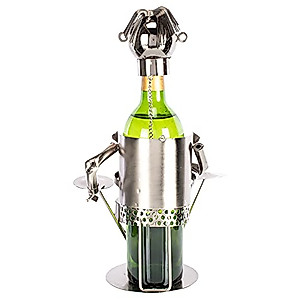 Broadway Gift Drummer Metal Instrument Wine Bottle Decoration