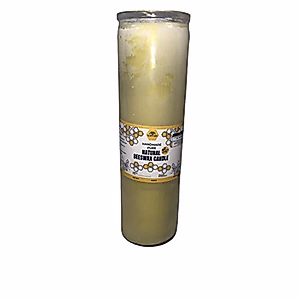 BearNaturalOrganics Pure Natural Beeswax Pillar Candle 2 inch x 9 inch 7 day Burn Time