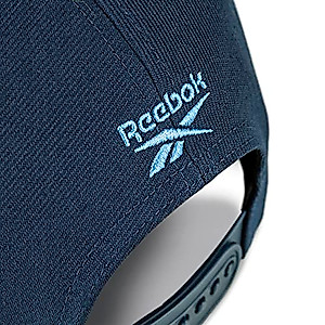Reebok Medium Curved Brim with Breathable Design Classic Ballcap with Adjustable Snapback for Men and Women (One Size Fits Most), Batik Blue
