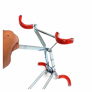 Vertical Fishing Rod Holder Adjustable Fish Pole Holder Bracket Outdoor Sports Accessory Stand Tool Rod Holder for Fishing Double Fishing Wall Mounted Fishing Rod Rack