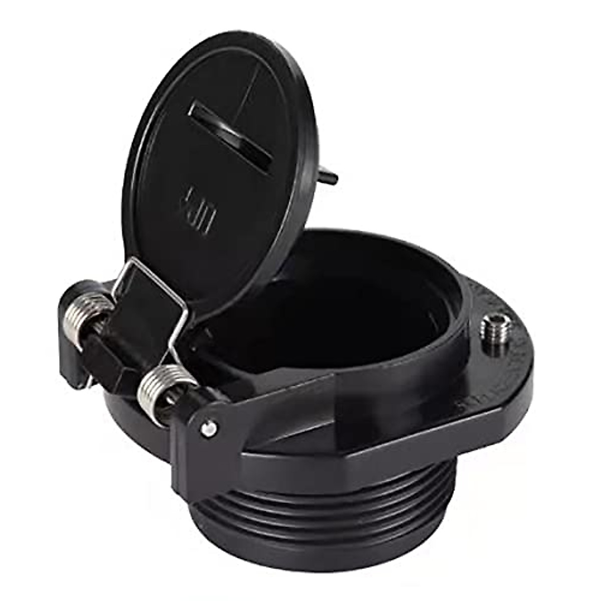 ATIE Pool Free Rotation Snap-Lock Vacuum Vac Lock Safety Wall Fitting W400BBKP/600-2201 for Zodiac, Hayward, Pentair Suction Pool Cleaners (Black)