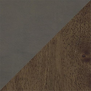 Homelegance Ordway Saddle Seat Counter Height Stool, 25"SH, Gray