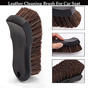 Jerbor Car Duster Interior Kit,Multiple Soft Detailing Brush Set for Car Wheels, Carpet, Leather Seat, AC Vents, Dashboard Cleaning