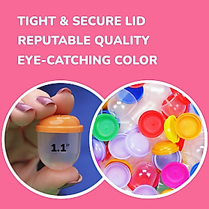 Capsule Vending Machine Translucent Acorn Capsules Empty 100 pcs 1.1 inch - Gumball Machine Capsules Bulk Party Favors Containers - Easter Basket Stuffers Gifts Pinata Stuffers DIY Craft Supplies