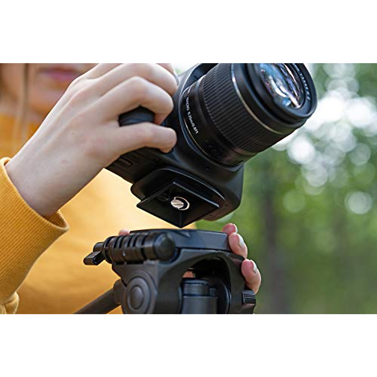 DaVoice 43mm Tripod Quick Release Plate Camera Mounting Adapter Parts Replacement for Torjim 60-Inch AX60, Endurax 66" ETR66, UBeesize 60” TR60, Zomei Q111, KingJoy, Victiv, Mactrem PT55 Tripod Mount