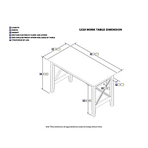 AFI Lexi Writing Desk White