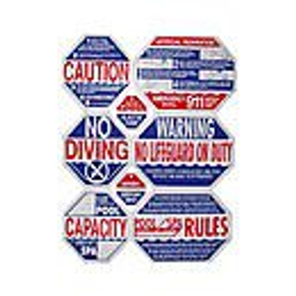Traffic Graphix TGPS1001 California Pool and Spa 8-Way Safety Sign
