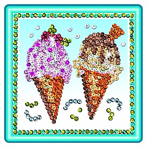 Sequin Art Seasons, Summer Scene, Sparkling Arts and Crafts Picture Kit, Creative Crafts