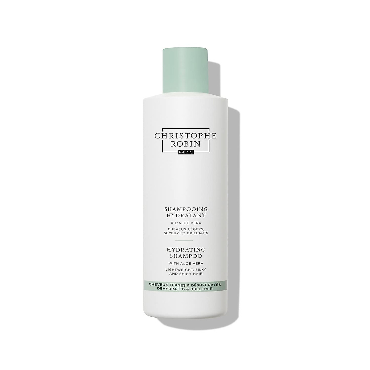 Christophe Robin Hydrating Shampoo With Aloe Vera - Lightweight Ultra-Hydrating - for Dry, Dull Hair 8.4 fl. oz