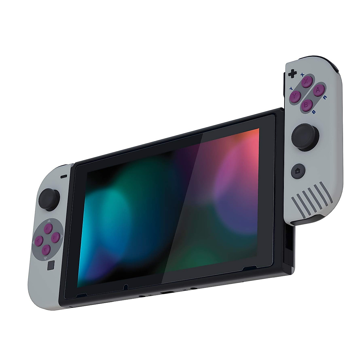 eXtremeRate DIY Replacement Shell Button for Nintendo Switch & Switch OLED, Classic 1989 GB DMG-01 Style Soft Touch Housing with ABXY Direction Button for Joycon Controller- Console Shell NOT Included