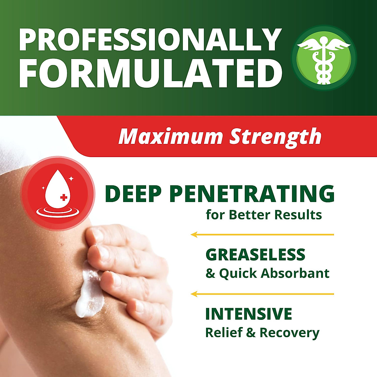 OWELL NATURALS Arthritis Pain Relief Cream - 14oz - Maximum Strength All Natural Discomfort Reliever for Joint, Muscle, Knee, Back, Neuropathy - 11 Powerful Ingredients