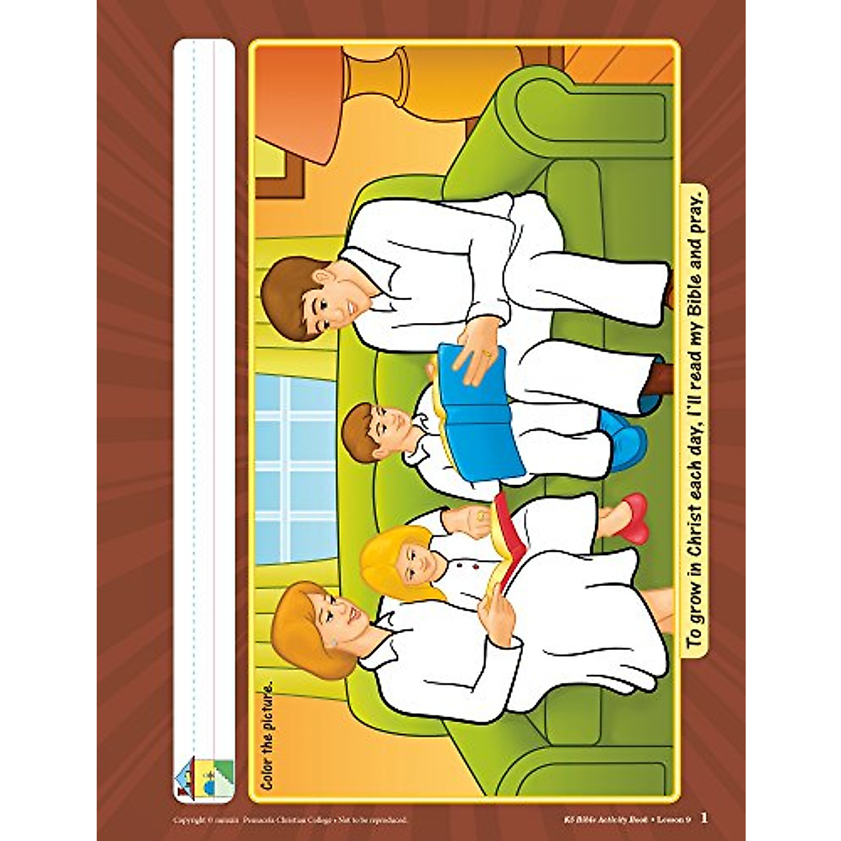 K5 Bible Activity Book - Abeka 5 Year Old Kindergarten Bible Coloring and Activity Book