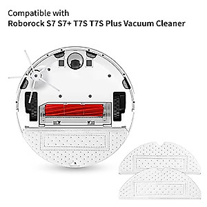 KEEPOW 20 Pack Disposable Mop Pads Fit for Roborock S7 S7+ Vacuum Cleaner