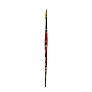 Princeton Heritage, Golden Taklon Brush for Watercolor & Acrylic, Series 4050 Round Synthetic Sable, Size 6