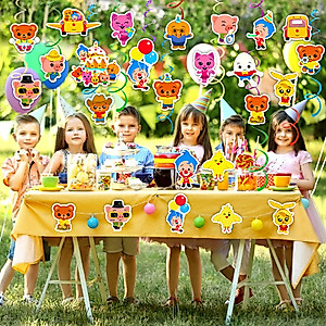 JECTZ 20Pcs Plim Plim Birthday Party Supplies Clown Theme Birthday Party Decorations for Kids Plim Plim Birthday Party Hanging Decorations