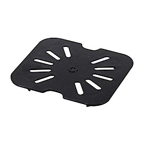 Thunder Group PLPA7160DSBK Drain Shelf, 1/6 Size, Scratch Resistant, Dishwasher Safe, Polycarbonate, Black, NSF, Pack of 20