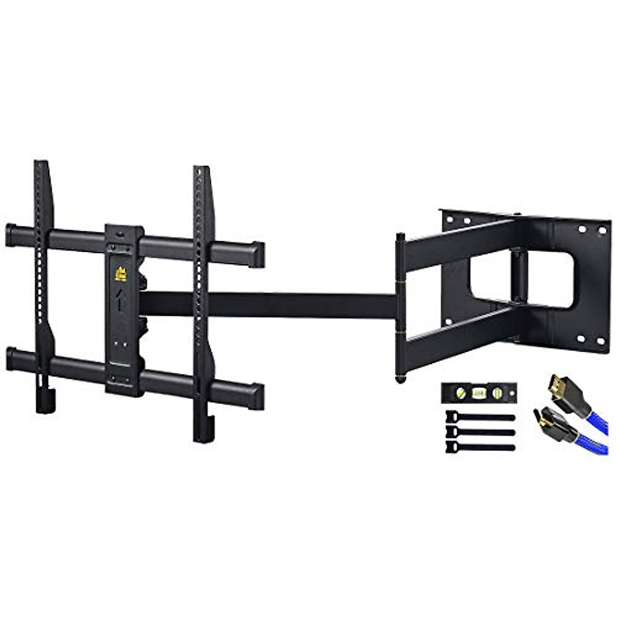 FORGING MOUNT Long Arm TV Mount Full Motion Wall Mount TV Bracket with 43 inch Extension Articulating Arm TV Wall Mount, Fits 42 to 80 Inch Flat/Curve TVs Holds up to 100 lbs,VESA 600x400mm Compatible