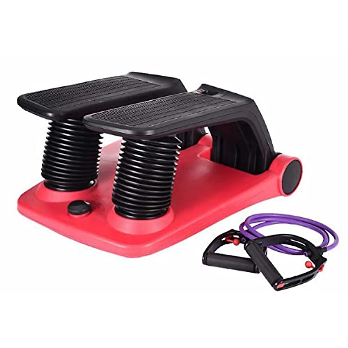 E-Found Stepper Climber Fitness Machine, Air Stair Climber Stepper Machine, Cardio Training Step Climber Machine Adjustable Fitness Exercise Machine Resistance Bands, Comfortable Foot Pedals