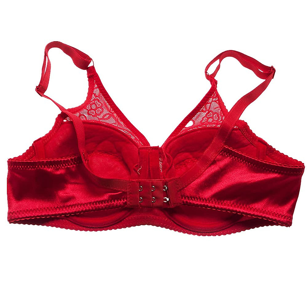 BMLen Silicone Breast Form Pocket Bra for Crossdressers Mastectomy(34,red