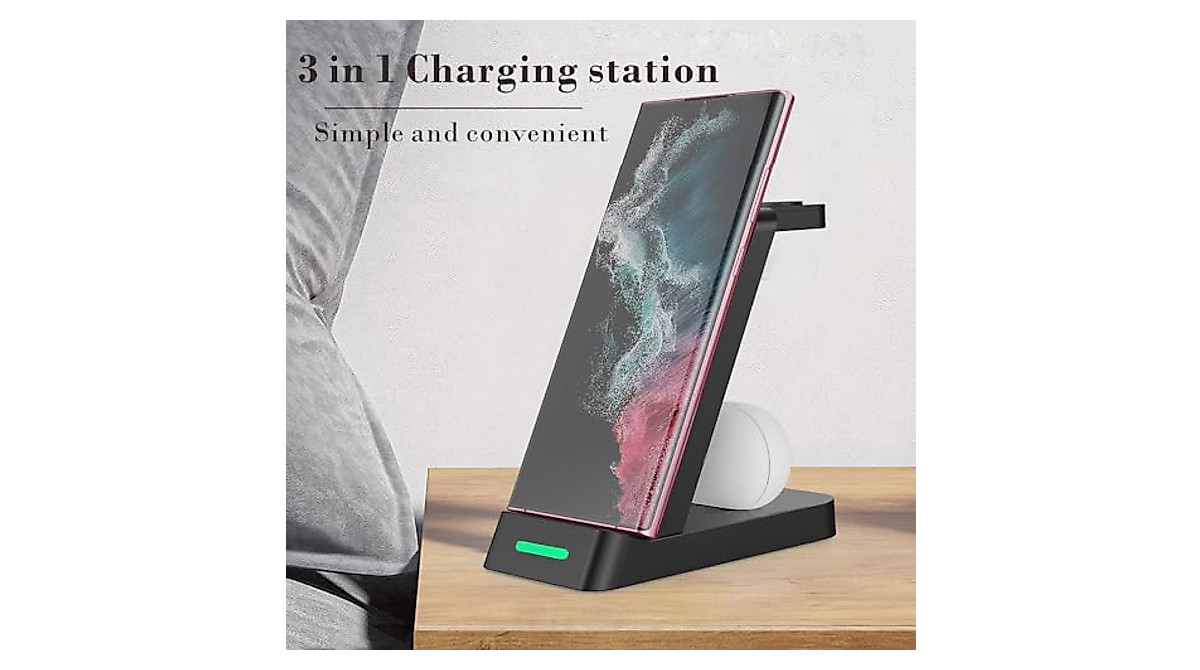 3 in 1 Fast Charging Station for Samsung Devices
