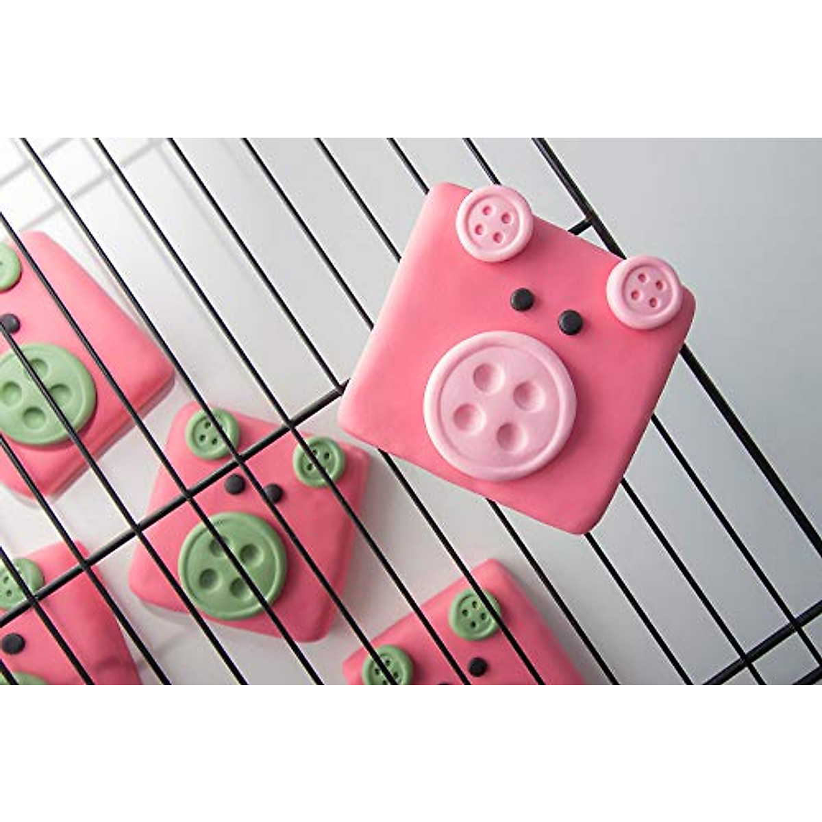 Fox Run, 1 x 2.75 x 2.75 inches, Square Cookie Cutter Set