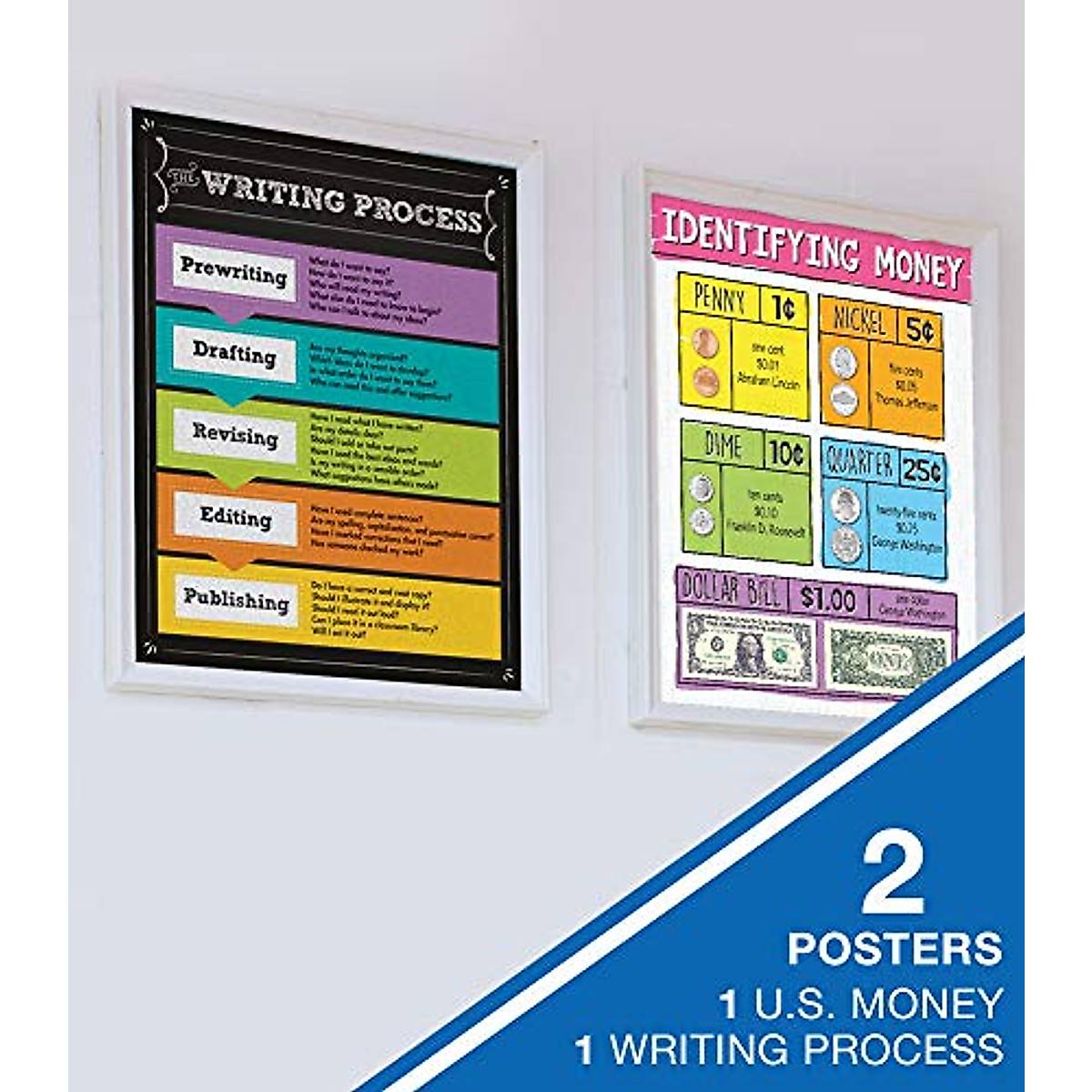 Carson Dellosa 3rd Grade Homeschool Learning Kit—Spectrum Reading and Math Workbooks, Cursive Handwriting Workbook, Division and Multiplication Flash Cards, Posters, and STEM Activities (8 pc)