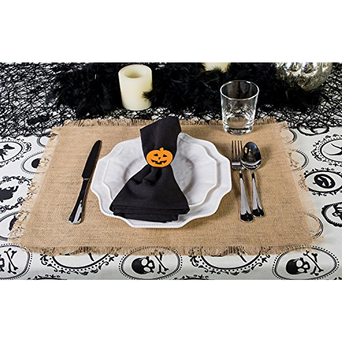 DII Jute Burlap Collection Kitchen Tabletop, Placemat Set, 13x19, Solid Natural, 6 Count