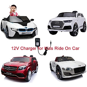 12V Charger for Kids Ride On Car Toys, 12 Volt Battery Charger for Best Choice Products Wrangler SUV Universal Charger Supplies for Trax Dynacraft Jeep ATV Quad Disney Electric Ride-On Charger