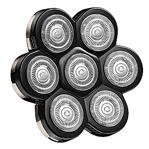 7 Blades Head Shaver Replacement Heads, Shaver Blade Heads Replacement for Electric Razor for Men
