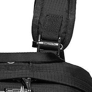 PacSafe Vibe 25 Anti Theft Travel Pack Jet Black Casual Daypack, Jet Black