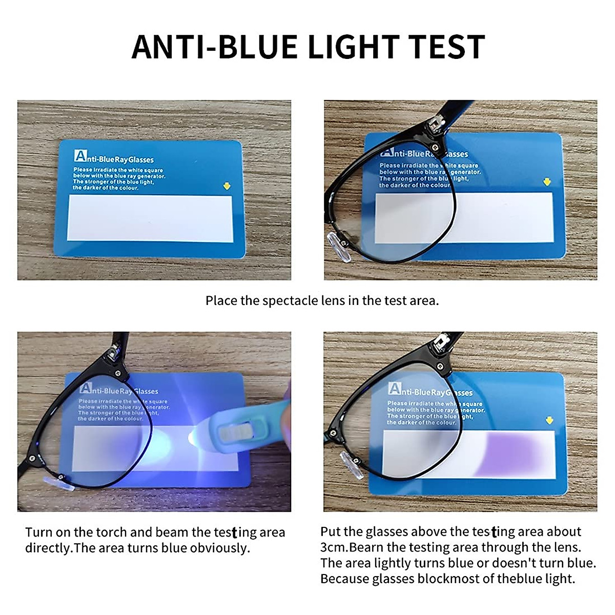 RuiJinGen Computer Gaming Blue Light Blocking Glasses Half frame Retro Semi Rimless Clear Lens Glasses Eyewear Men Women
