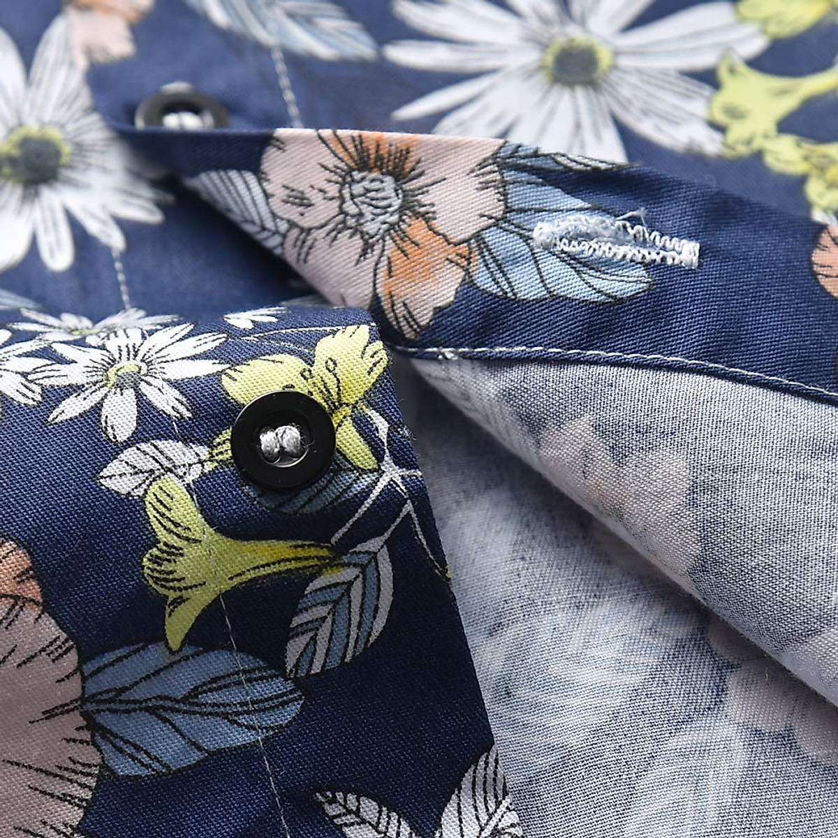 FAXSON Baby Boys Girls Brother and Sister Matching Outfits Clothes Floral Gentleman Shorts Set(Blue boy,90/18-24 Months)